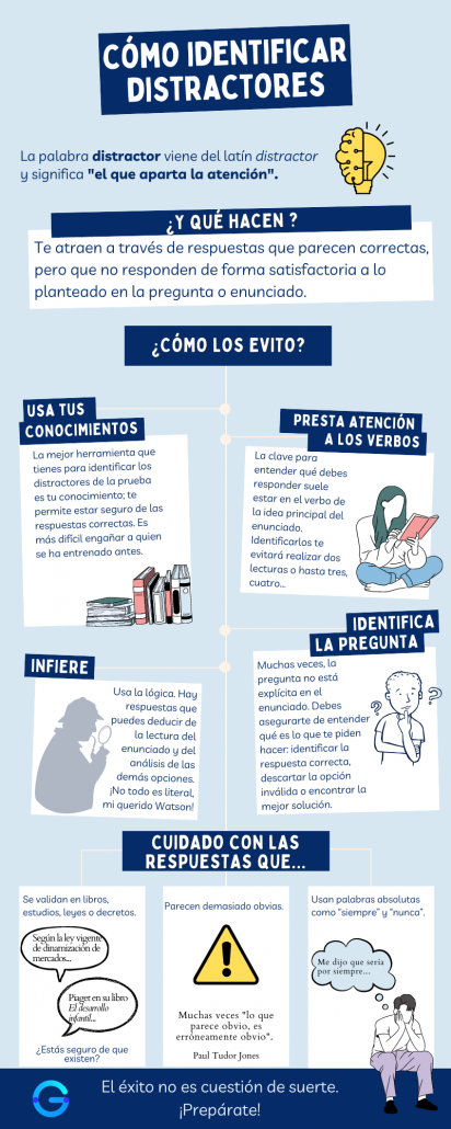 Cómo identificar distractores en las pruebas de la CNSC